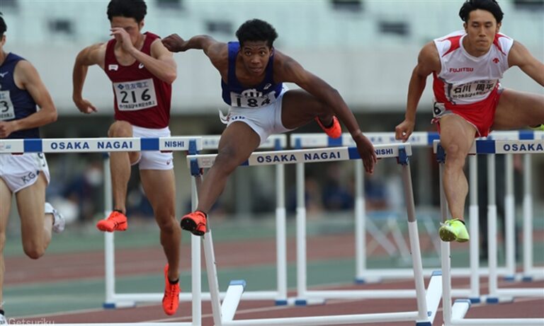 110mH順大2年の村竹ラシッドが13秒35！U20日本最高記録で五輪参加標準まであと0.03秒／木南記念 | 月陸Online｜月刊陸上競技