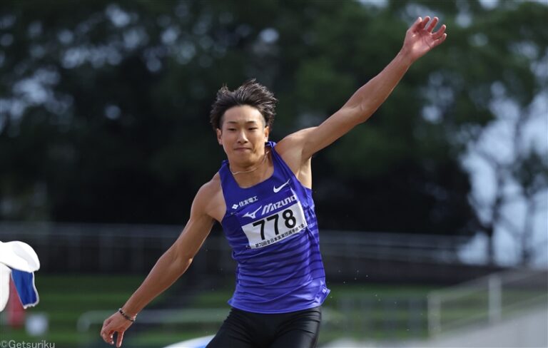 110mH日本記録保持者・泉谷駿介が1年ぶり走幅跳で7m70を跳び決勝へ／全日本実業団 | 月陸Online｜月刊陸上競技